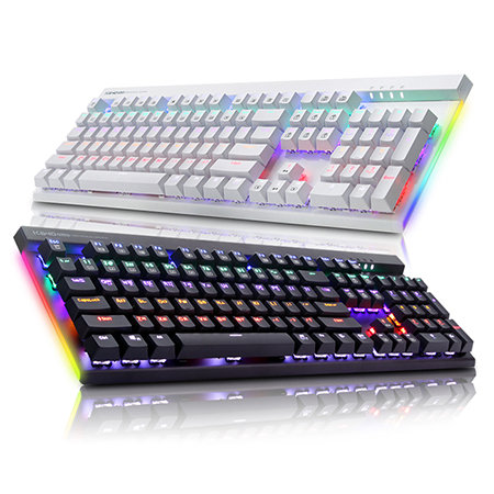 롯데하이마트 | [ABKO] 게이밍키보드 K640 PLUS [ 블랙 ／ 화이트 ]