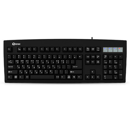 롯데하이마트 | 큐센 SEM-DT35 NEW USB 키보드 (블랙)