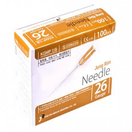 롯데하이마트 | 정림 일회용 멸균 주사침 롱니들 26g x 60mm 100개