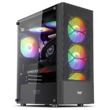 롯데하이마트 | DARKFLASH DK200 MESH RGB ADVANCED 강화유리 (블랙)