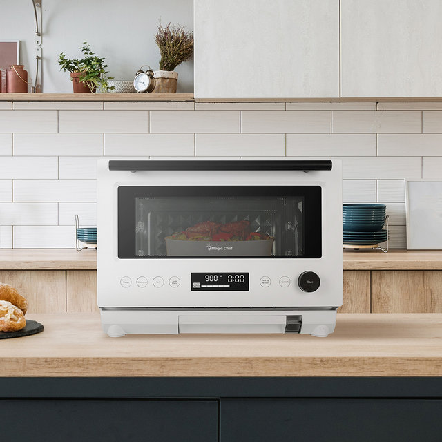 롯데하이마트 | [비밀특가] 매직쉐프 25L 무회전 MSO-M25W 스팀 오븐레이지 스팀+굽기+전자