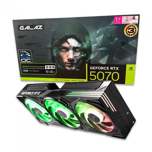 롯데하이마트 | 갤럭시 GALAZ 지포스 RTX 5070 EX GAMER BLACK OC D7 12GB